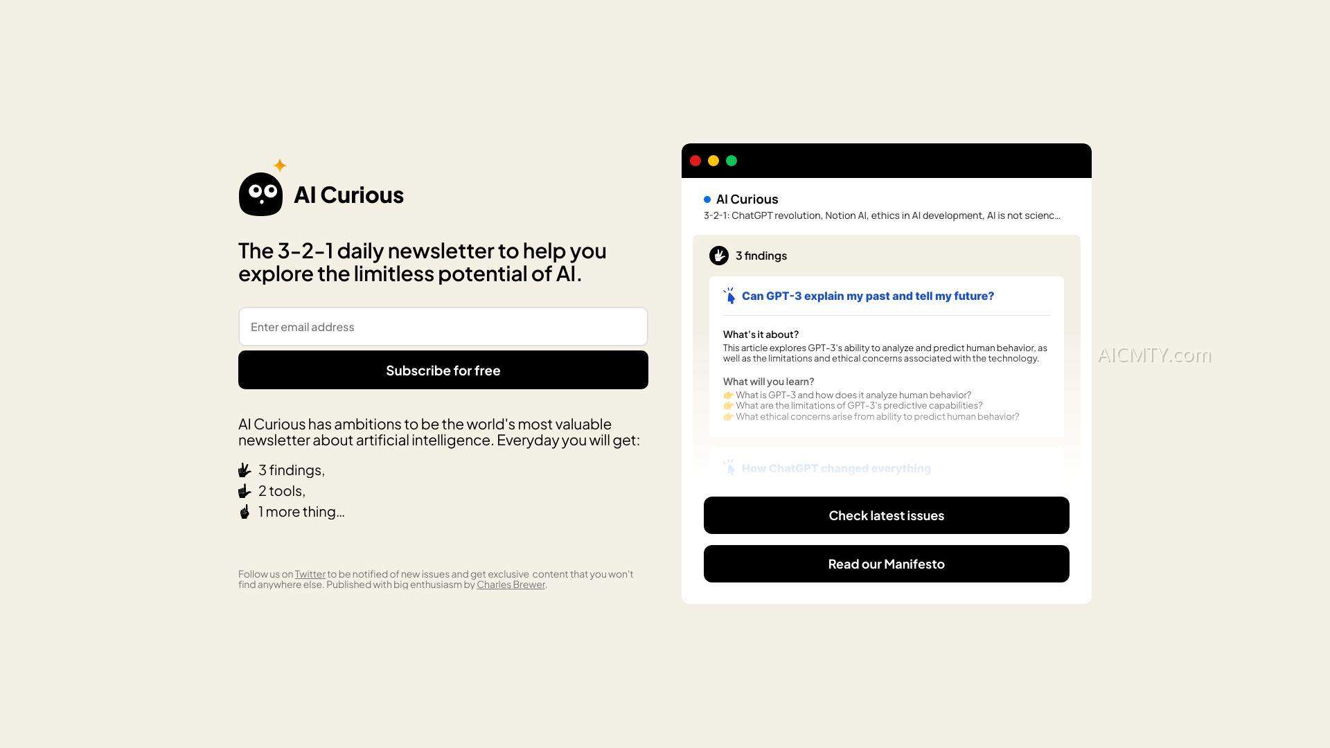 AI Curious – AICMTY