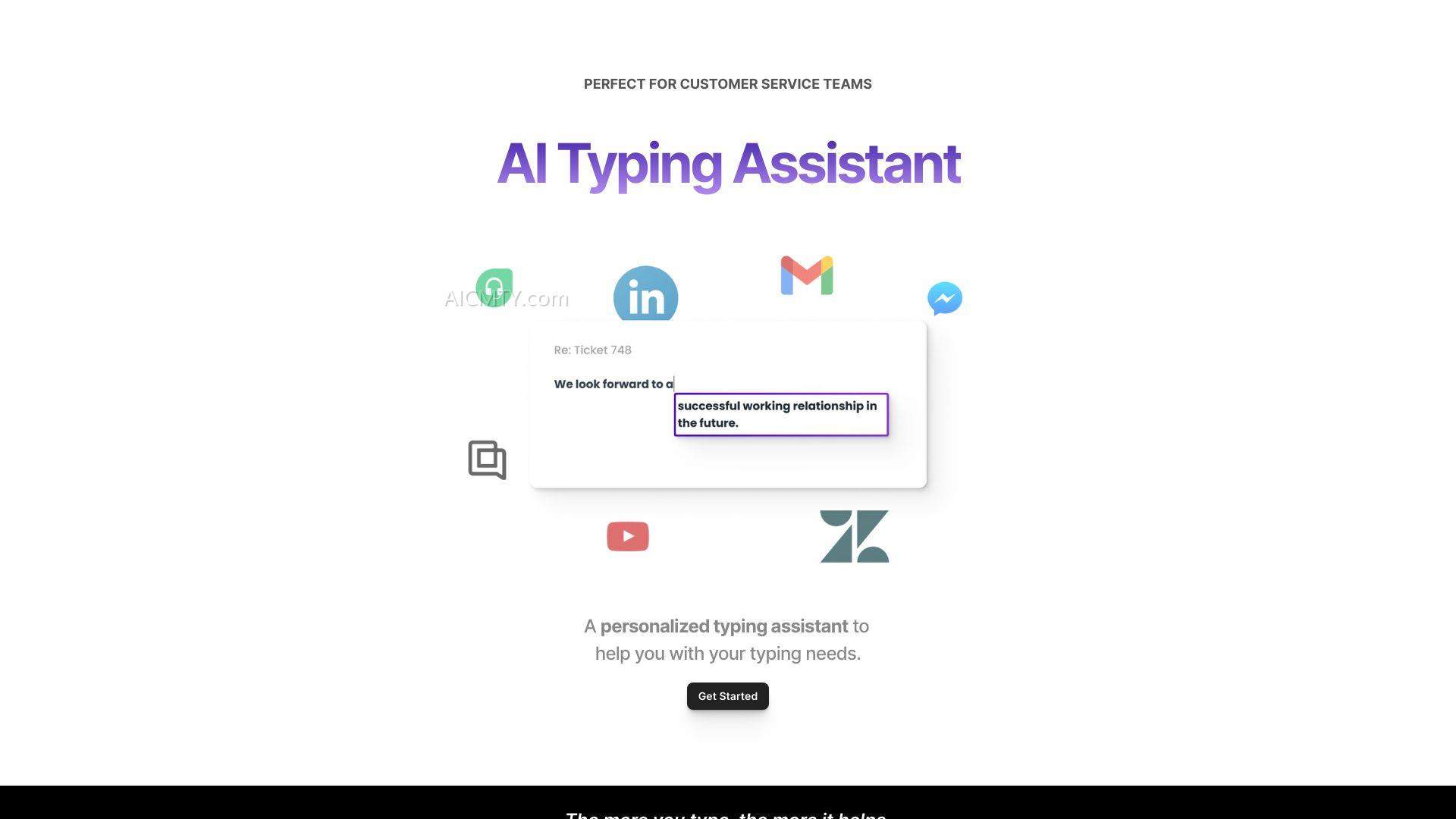 AI Typing Assistant – AICMTY