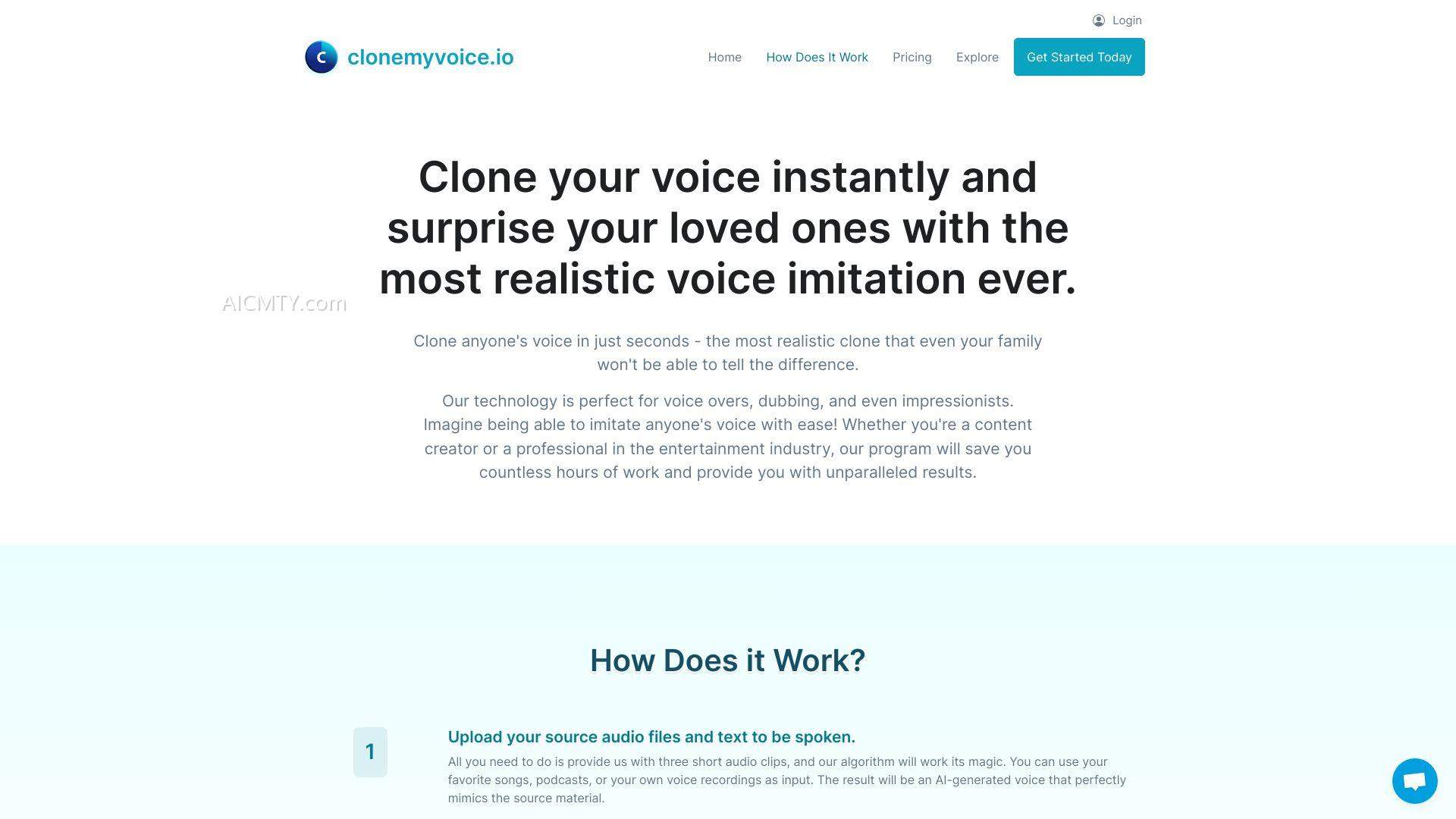 Clone Anyone’s voice in seconds with AI – AICMTY