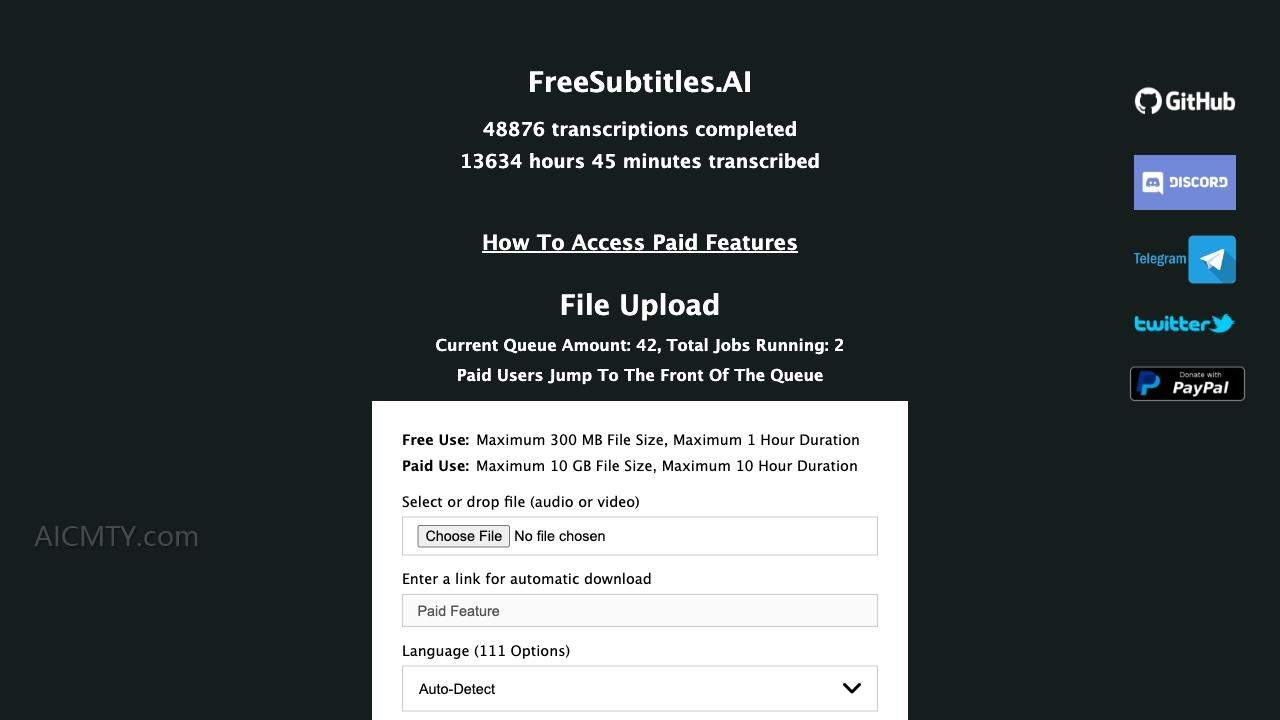Free Subtitles AI – AICMTY