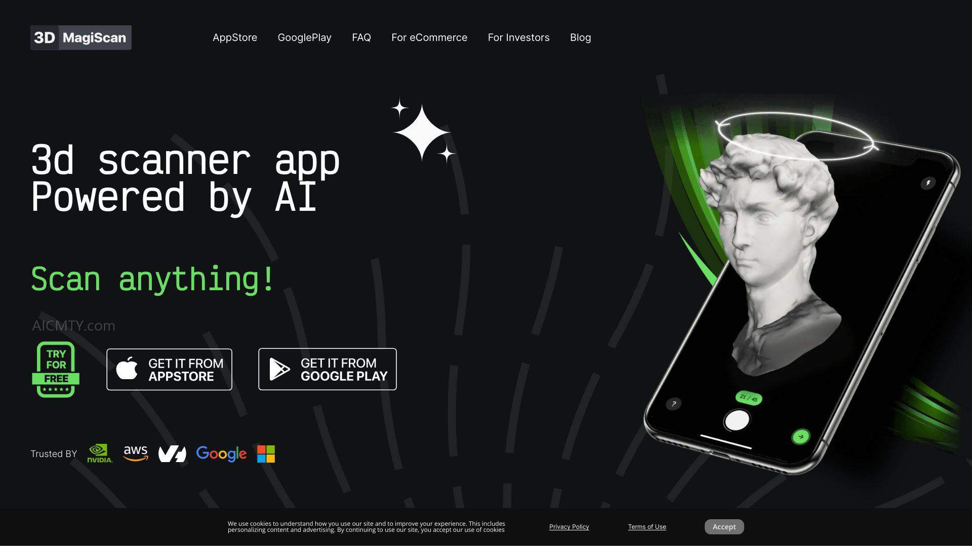 MagiScan 3D扫描应用程序-将现实物体转换为3D模型 – AICMTY