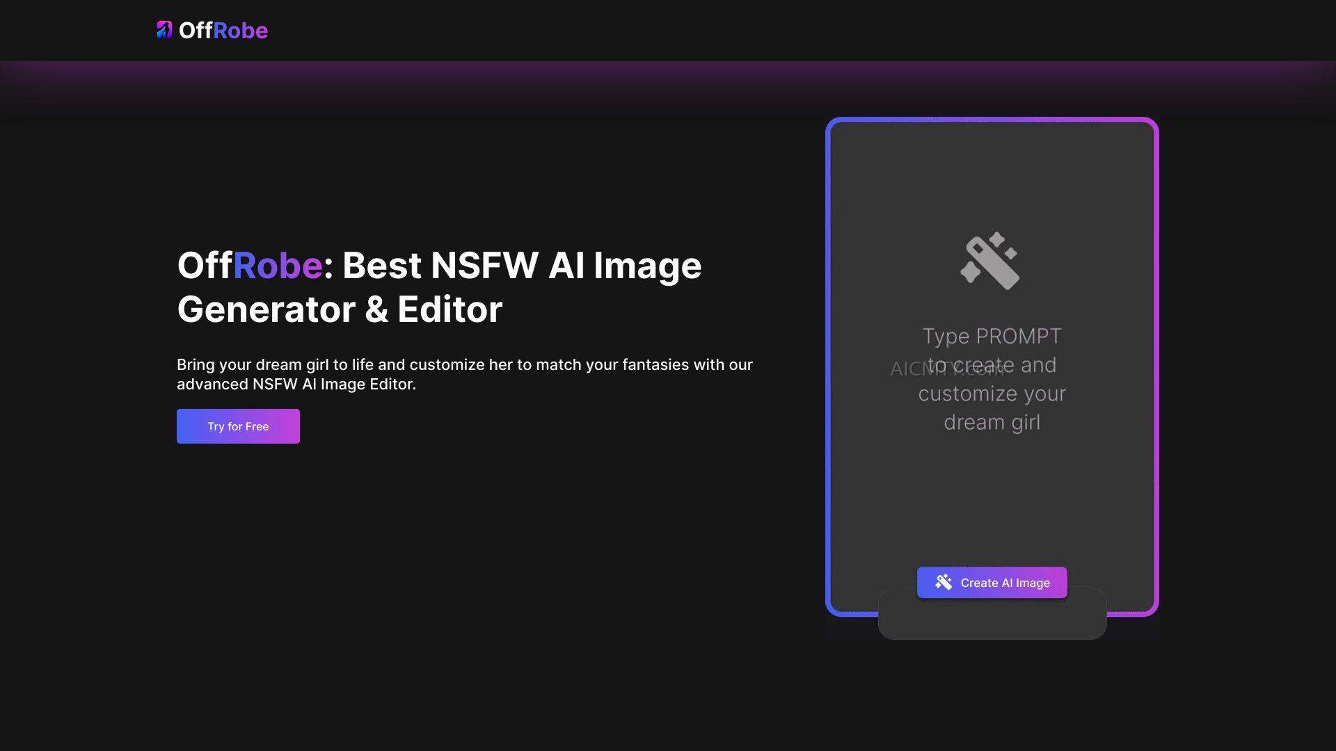 OffRobe.com – AI Nudes, Celebrity Deepfakes and NSFW AI – AICMTY