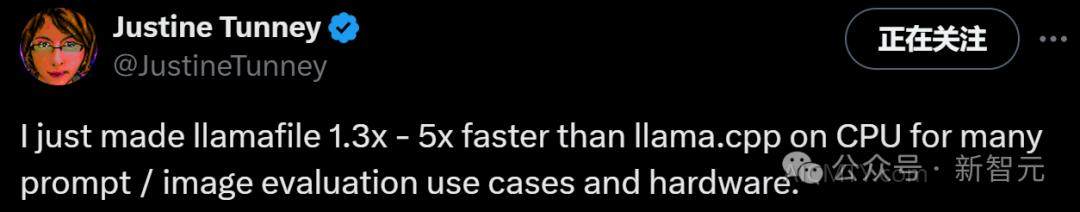 谷歌美女程序员Justine Tunney更新Llamafile代码，提升500%推理速度 – AICMTY