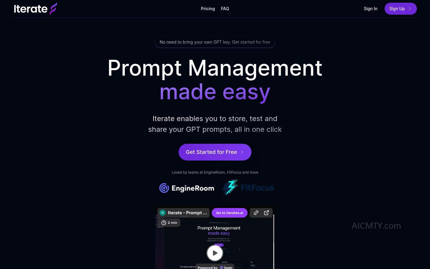 Iterate – GPT提示管理工具 – AICMTY