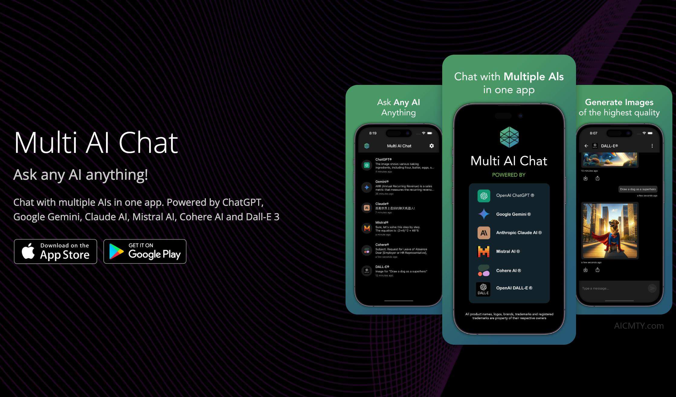 Multi AI Chat – 一站式多AI交流平台 – AICMTY