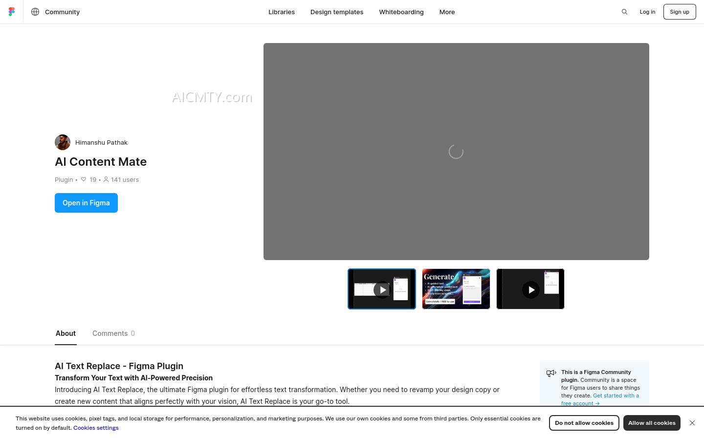 AI Content Mate | Figma – 智能文本替换插件 – AICMTY