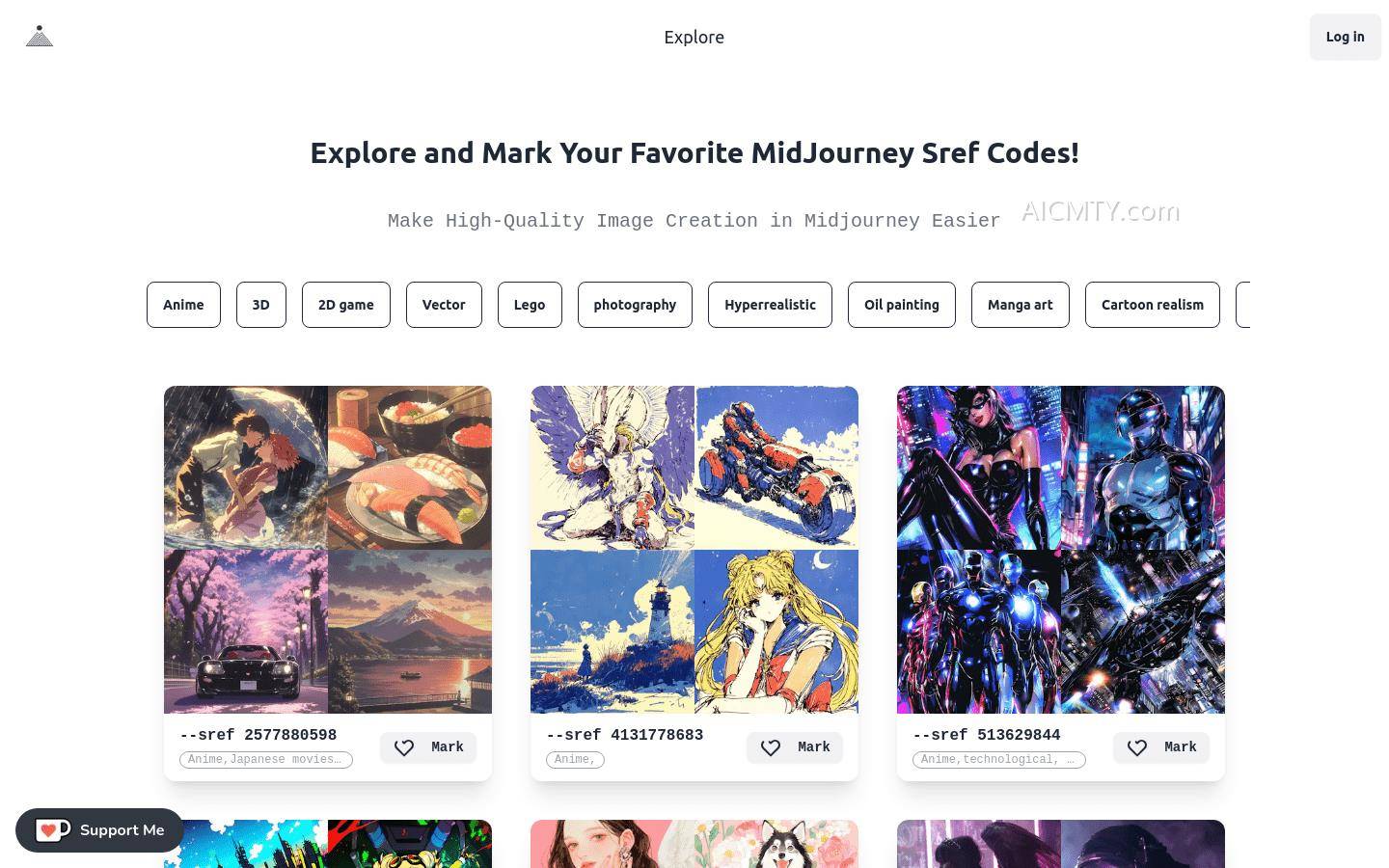 MidJourney Sref Codes Library – Explore Unique Styles – AICMTY